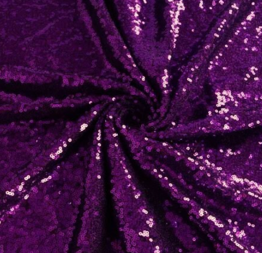 Purple -Sequin Fabric-by The Yard, Sequin Fabric, Linens, Tablecloth ...